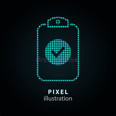 Checklist Pixel Perfect White Linear Ui Icon For Dark Theme Stock Vector Illustration Of