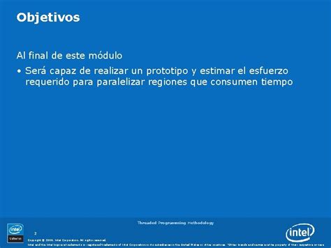 Metodologa De Programacin Paralela Intel Software College Objetivos