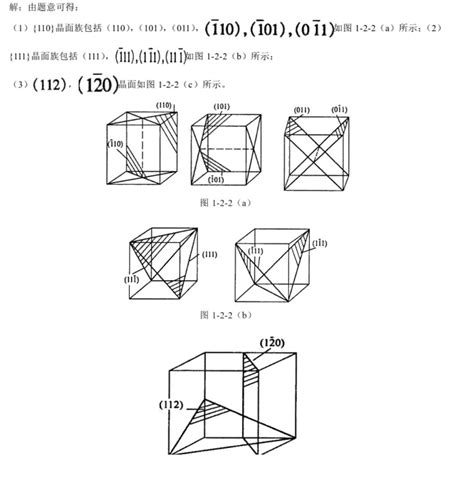3在立方系中绘出110、111晶面族所包括的晶面及 大学搜题酱
