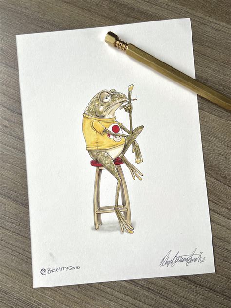 Toad Stool Ink Drawing Meme Guy