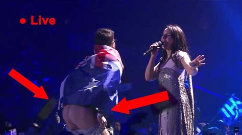 Man Shows Ass On Stage Eurovision Song Contest 2017 Final Live Full