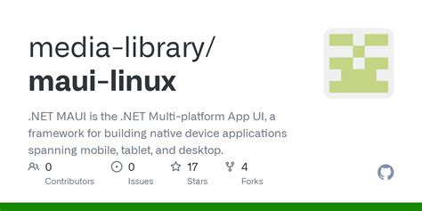 GitHub Media Library Maui Linux NET MAUI Is The NET Multi Platform