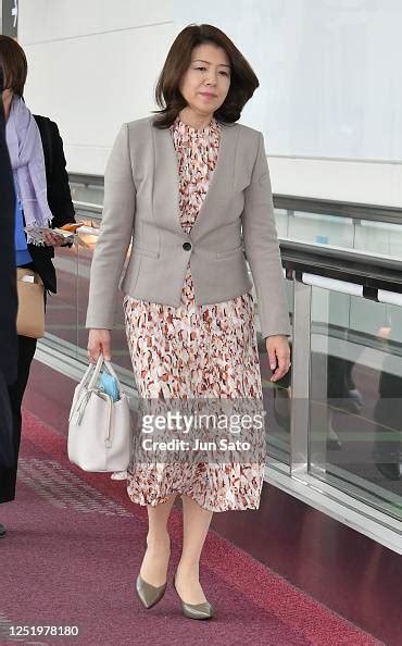 Japans First Lady Yuko Kishida Is Seen On Arrival At Haneda News