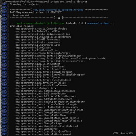 基于maven 运行openrewrite的快速示例openrewrite Maven Csdn博客