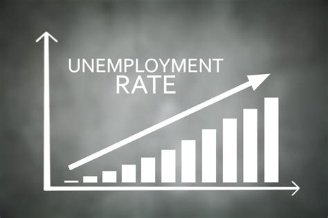 Premium Photo Unemployment Rate Graph Business Concept