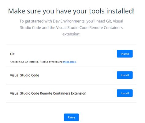 Dev Environments Not Detecting The Tools Issue Docker Dev Environments Github
