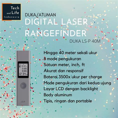 Jual Duka Atuman LS-P Meteran Laser Digital Alat Pengukur Jarak ...