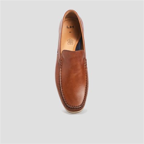 Mocassins En Cuir Marron Homme La Halle