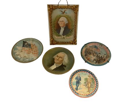 Lot Collection Of Tin Tip Trays