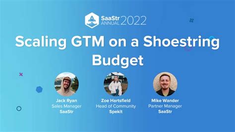 Lunch With Spekit And Saastr Building A Scalable Gtm Motion On A Shoestring Budget Pptx