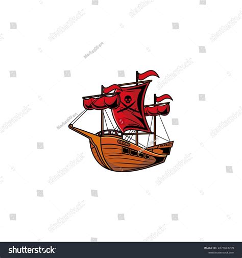Ship After Shipwreck Vector Old Wrecked Stock Vector Royalty Free