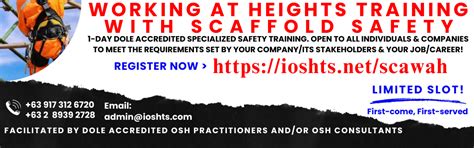 Enroll In Working At Heights Training And Scaffold Safety Training Dole