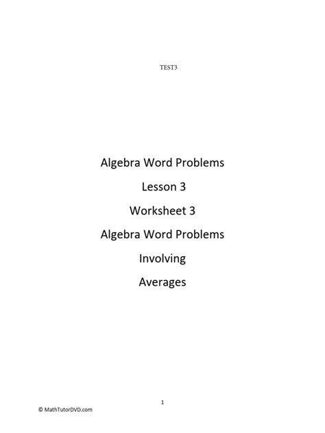 Algerbra Word Problems Pdf Washing Machine Mathematics