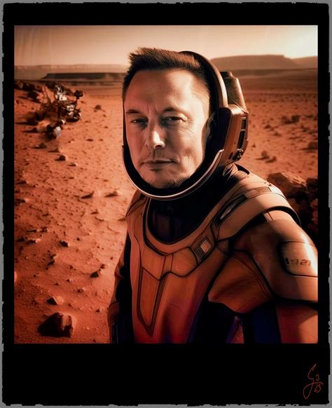 Elon Musk S Last Selfie On Mars By Robert S