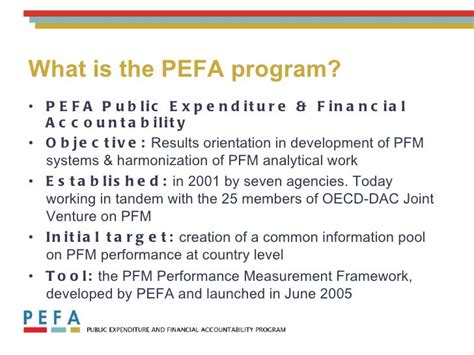 Ronsolt The Pefa Framework A Tool For Monitoring Government Performan…