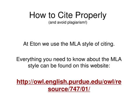 PPT How To Cite Properly And Avoid Plagiarism PowerPoint Presentation ID