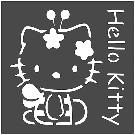 Hello Kitty Stencil For Cake Mymonicakes Topsy Turvy Hello Kitty Bow