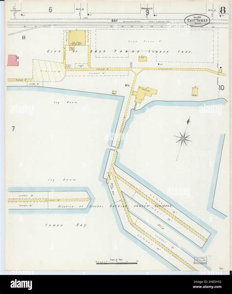 Sanborn Fire Insurance Map From East Tawas Iosco County Michigan