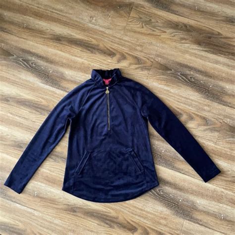 Lilly Pulitzer Tops Lilly Pulitzer Skipper Round Hem Velour Popover
