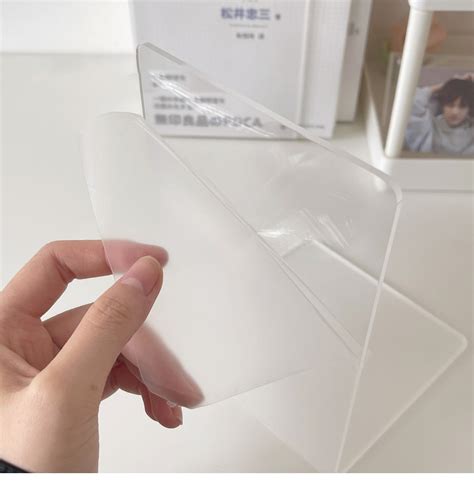 데스크수납·정리 투명 아크릴 북엔드 책정리 책꽂이 1p 오늘의집 쇼핑