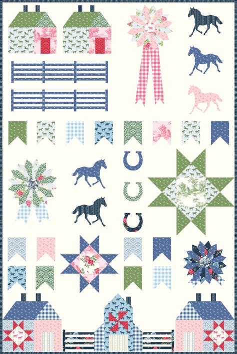 Bluegrass Charm Fabric Collection By Melissa Mortenson For Riley Blake