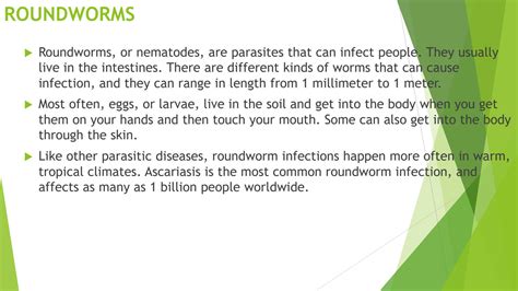 Solution Roundworm Hookworms Tapeworms Pinworms Studypool
