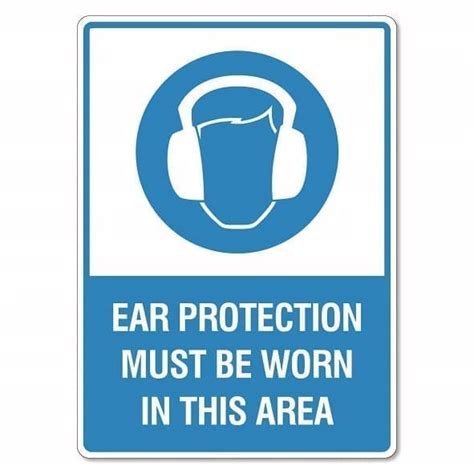 Ear Protection Must Be Worn Sign The Signmaker