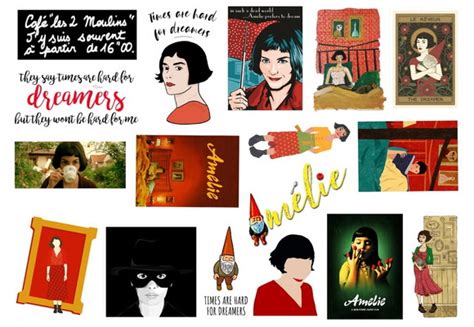 O Fabuloso Destino De Amelie Poulain Cartela De Adesivos Elo7