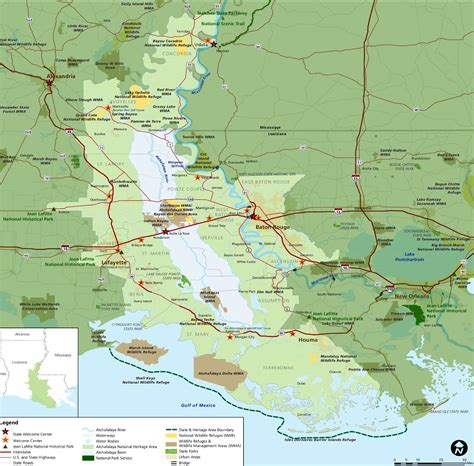 Map Of Atchafalaya Basin