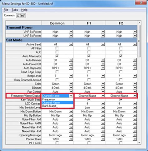 IC 705 Radio Programming Software