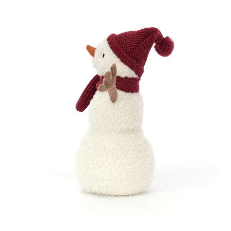 Jellycat Teddy Snowman Red