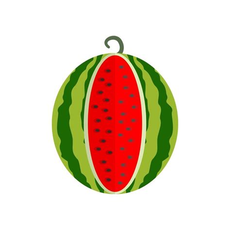 Premium Vector Cutted Watermelon Icon Flat Illustration Of Cutted