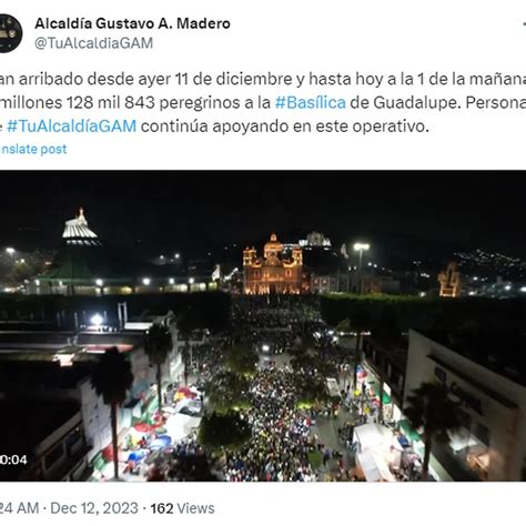 Día de la Virgen de Guadalupe EN VIVO miles de peregrinos continúan llegando a la Basílica este