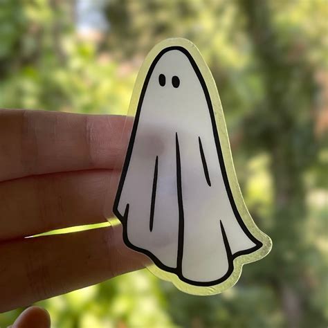 Ghostie Clear Vinyl Sticker Ludlow Luna