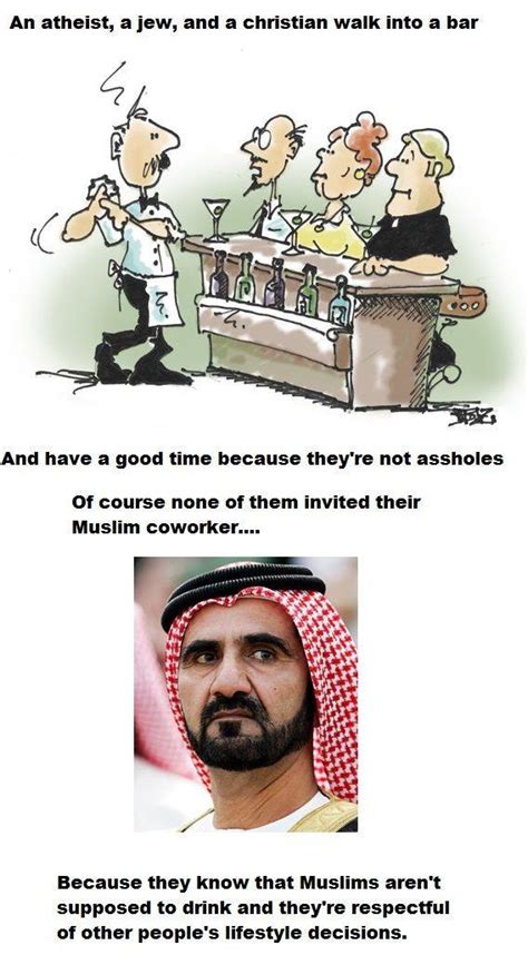 Atheiste Juif Chrétien Bar Musulman