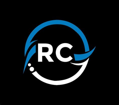 Premium Vector Rc Letter Logo Design With A Circle Shape Rc Circle