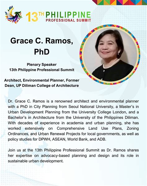 🌟 Introducing Plenary Speaker Dr Grace C Ramos 🌟 We Are Thrilled To Welcome Dr Grace C