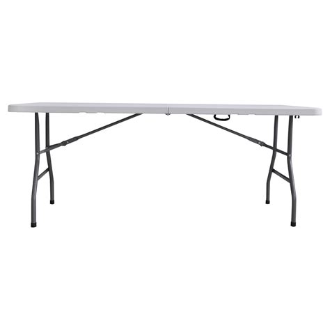 Basics Poly Centre Folding Rectangular Table