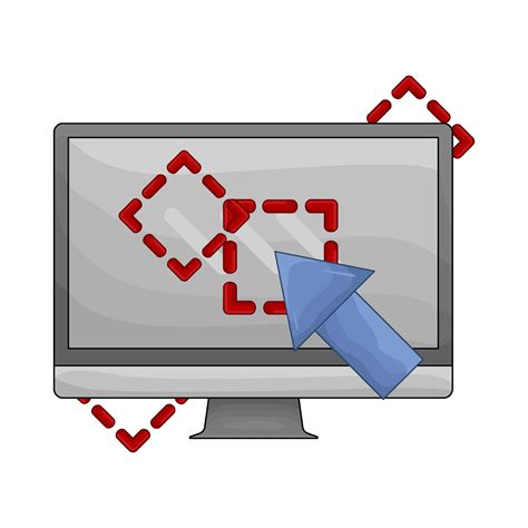 Computer With Cursor Illustration 34525988 Vector Art At Vecteezy