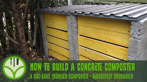 How To Build A Diy Concrete Composter Youtube