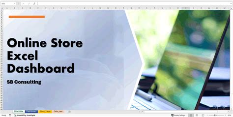 Online Store Sales Dashboard Template Excel Xls