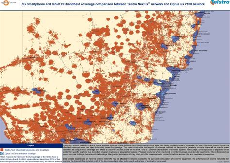 Maps Telstra Mocks Optus Mobile Coverage With New Maps Photo Galleries ITnews Au