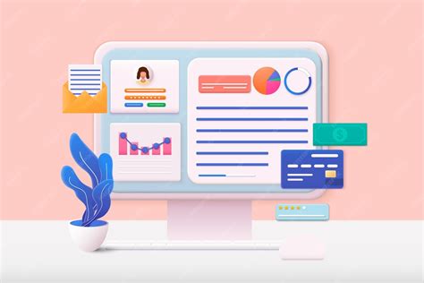 Premium Vector 3d Web Illustrations Computer And Account Login And