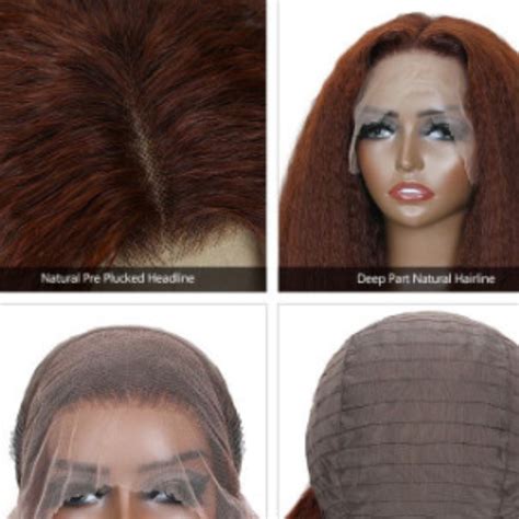 Reddish Brown Kinky Straight 13×4 Hd Lace Front Wig 100 Human Hair
