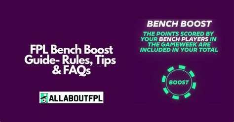 What Is Bench Boost In Fpl Fpl Bench Boost Ultimate Guide