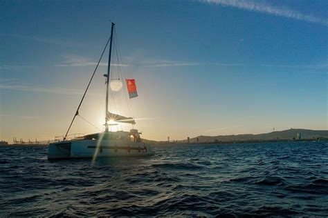 Dinner Sunset Small Group Sailing On Catamaran Barcelona Travel Buddies