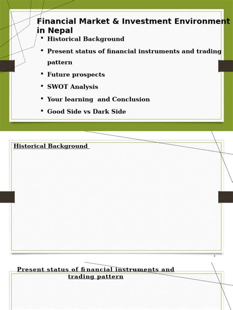 Financial Market And Investment Environment In Nepal Pdf Human Communication Behavior