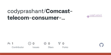 github codyprashant comcast telecom consumer complaints