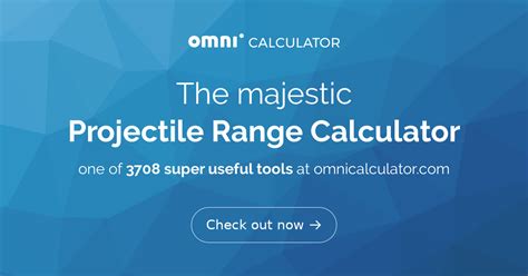 Projectile Range Calculator Projectile Motion