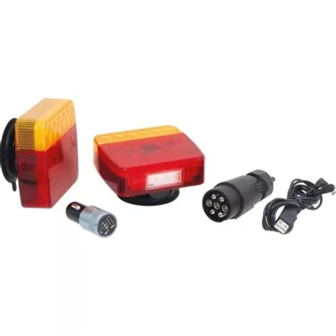 KIT DE SIGNALISATION Feux arrières Remorque caravane LED Wifi